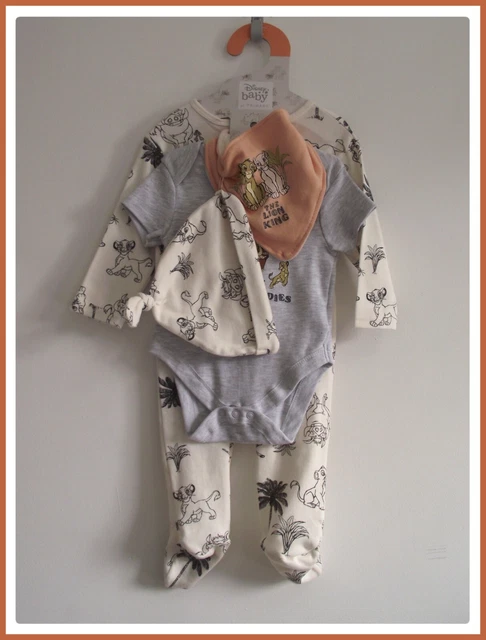 DISNEY BABY 3-6M The Lion King 4pc Starter Set Layette Character ...