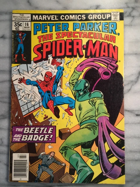 SPECTACULAR SPIDER-MAN #16 (1978-Marvel) **Reading Copy** Beetle! $14. ...
