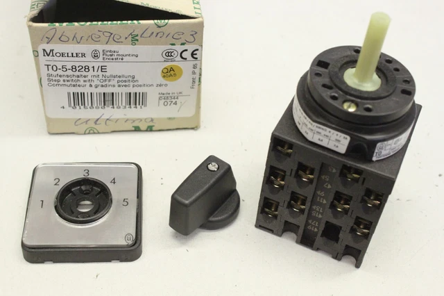 KLÖCKNER MOELLER EINBAU T0-5-8281/E Nockenschalter Drehschalter OVP EUR 45,95 - PicClick DE