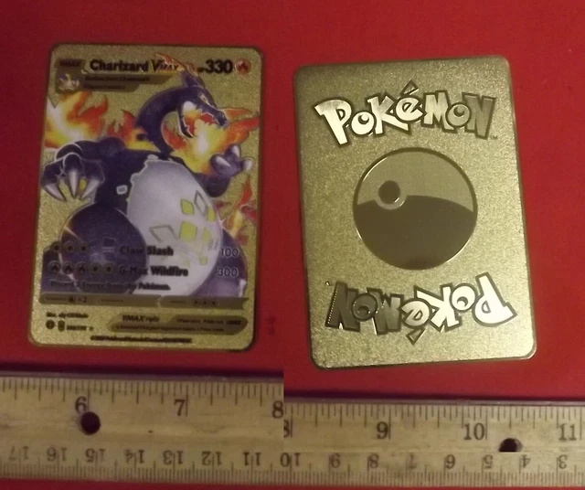 CARTE GOLD SHADOW Charizard Vmax GX métal rare personnalisée EUR 8,49 ...