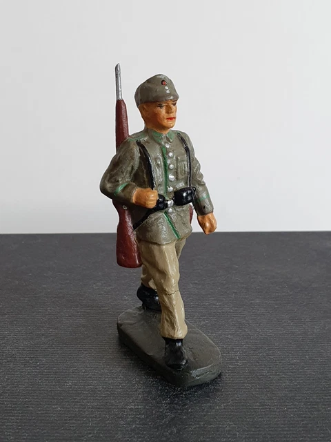 ELASTOLIN LINEOL SOLDAT Gebirgsjäger Rucksack Gewehr Wehrmacht Militär WK Masse EUR 69,99 ...