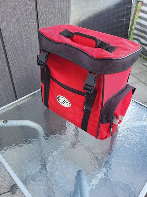 BIKEMATE FAHRRADTASCHE GEPÄCKTRÄGERTASCHE,ROT Satteltasche Packtasche ...