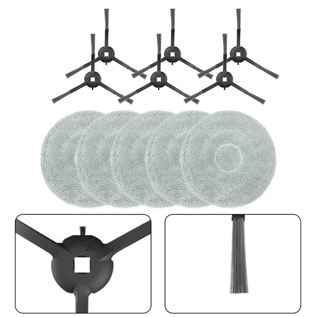 COMPLETE MOP CLOTHS and Side Brushes Set for Trouver E30 For Aqua ...