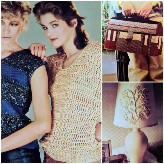 1980S BANDED BRETON Vest Train Box Busy Needles 91 Knitting Pattern ...