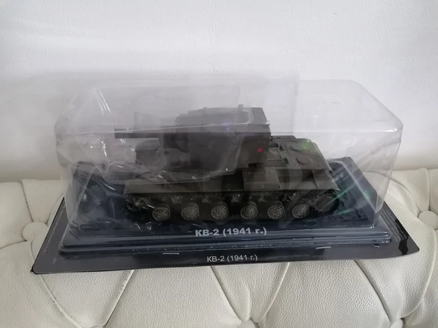 MINIATURE TANK MODÈLE char militaire russe neuf KB-2 (1941 R.) - 1:43 - Hachette EUR 14,99 ...
