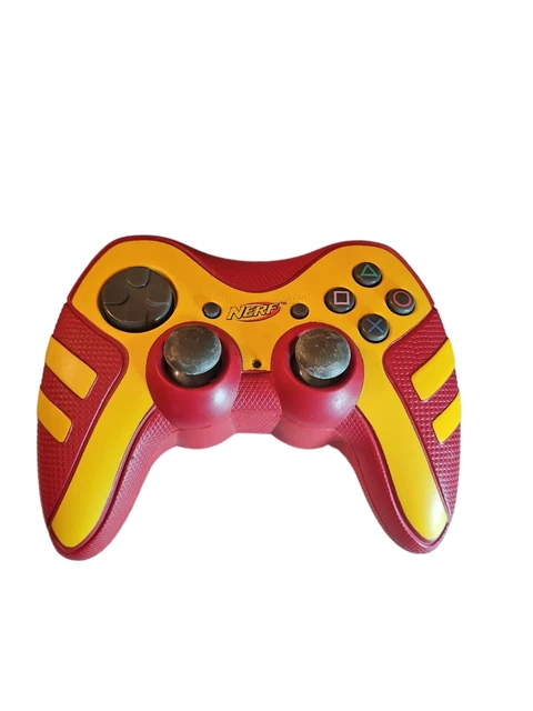 PLAYSTATION PS2 WIRELESS Nerf Red Yellow Controller Pelican Only 15.00 PicClick