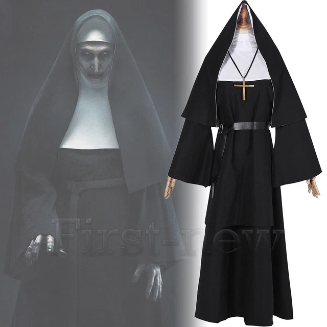 WOMEN NUN ROBES Dress For The Conjuring Scary Suit Cosplay The Nun ...