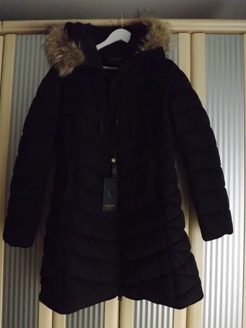 MODA PIU ANNA;STEPPJACKE;ITALIAN Style;Wattiert;Echtes Pelz;Kapuze ...