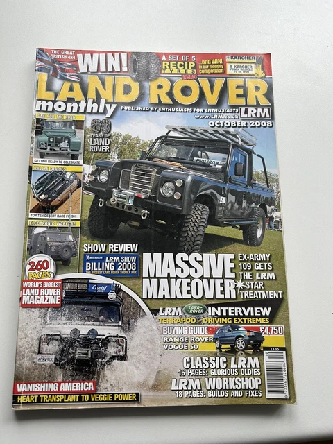 LAND ROVER MONTHLY Magazine Classic LRM Glorious Oldies October 2008 £1 ...