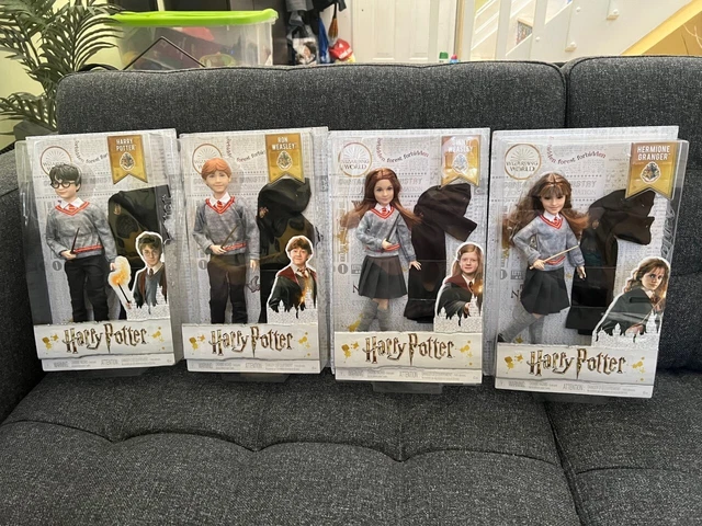 HARRY POTTER WIZARDING World 4 Dolls Mattel: Harry-Ron-Hermonie & Ginny ...