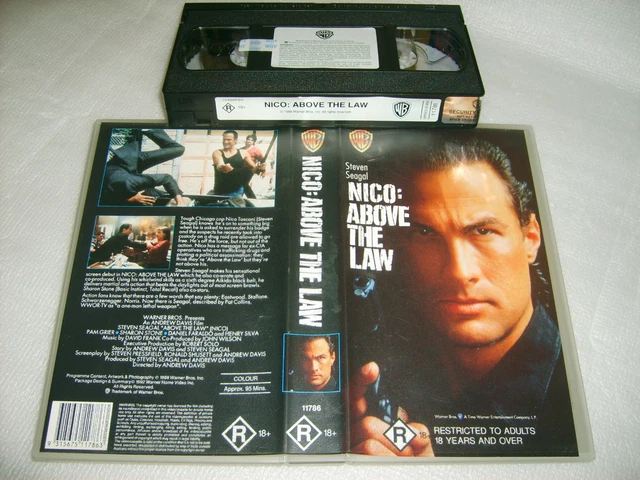 NICO:ABOVE THE LAW - Australian VHS Issu Steven Seagal R rated Cult ...