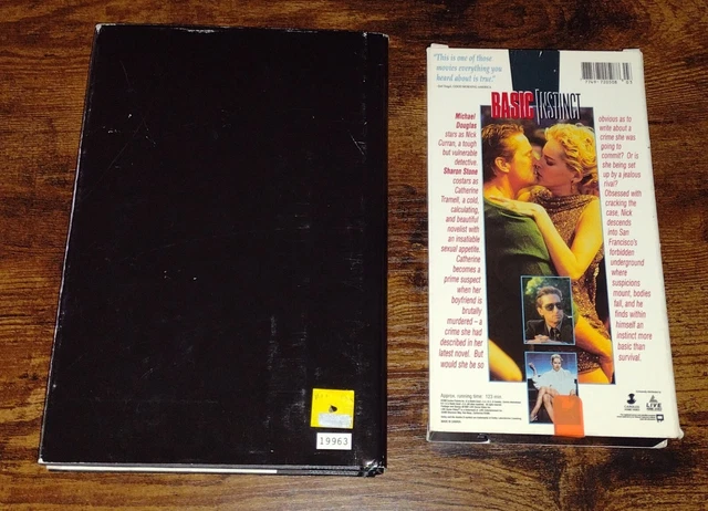 BASIC INSTINCT LOT VHS + Magazine Ad + Novelization Book $80.00 ...