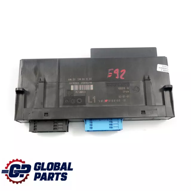 BMW E92 ECU Body Control Module Junction Box L1 PL2 JBBFE II 9160186 ...
