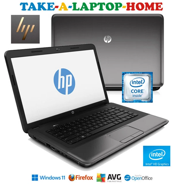 HP LAPTOP G-SERIES Silver 15.6" Widescreen Windows11 500Gb 8Gb DVD WiFi ...