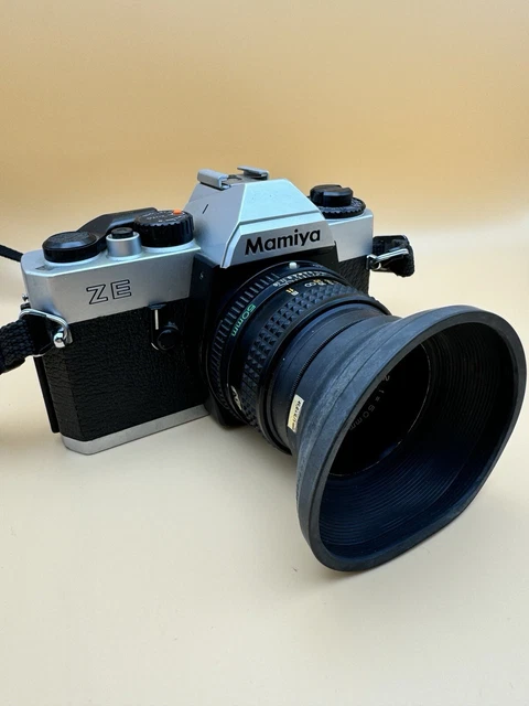 MAMIYA ZE SLR Kamera + Mamiya-Sekor E 1:2 50mm Objektiv EUR 55,00 ...