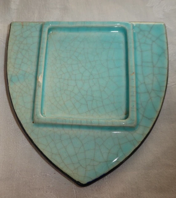 ANCIEN CENDRIER BOITE à cigarettes en faïence de Longwy avec le Blason ...