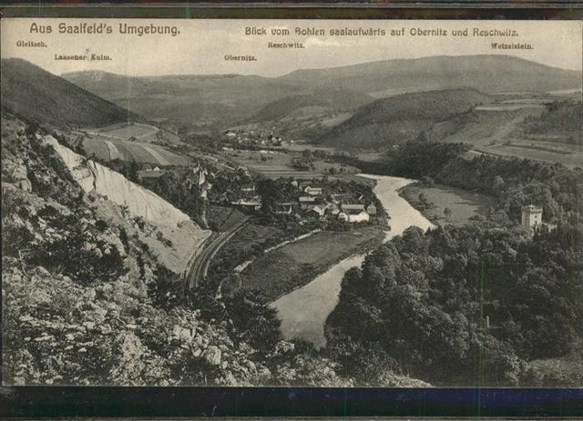 SAALFELD SAALE BLICK vom Bohlen auf Saaletal Obernitz EUR 7,15 ...