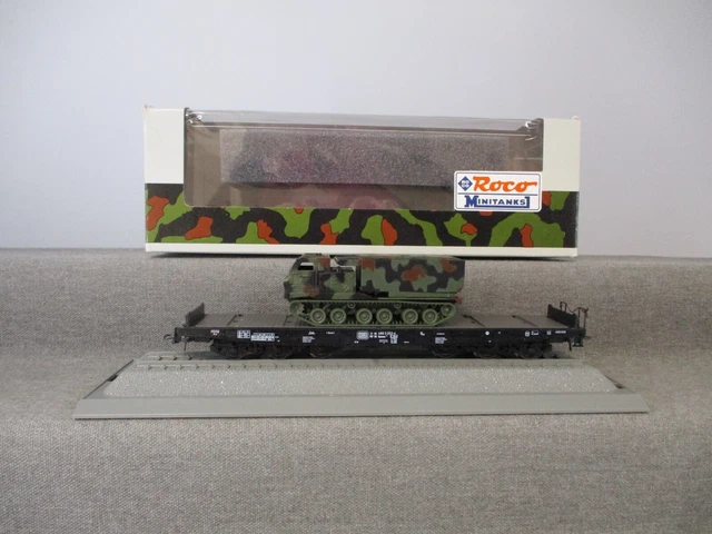 ROCO MINITANKS SPUR H0 826 Güterwagen Rungenwagen mit Mars ...