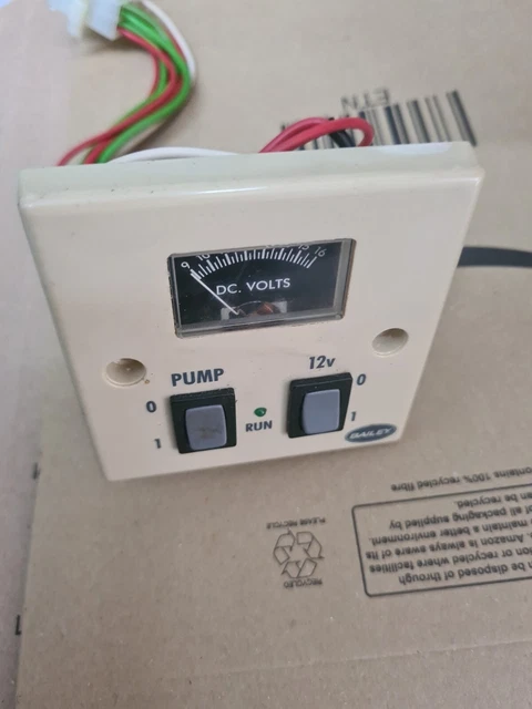 CARAVAN/MOTORHOME BAILEY 12V Battery Meter/12V Control Panel £18.00 ...