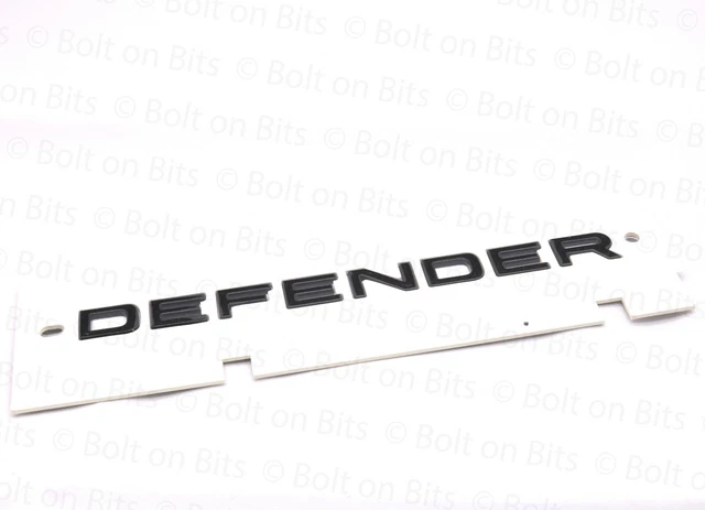 GENUINE LAND ROVER Defender 90 110 Name Plate Gloss Black Self Adhesive ...