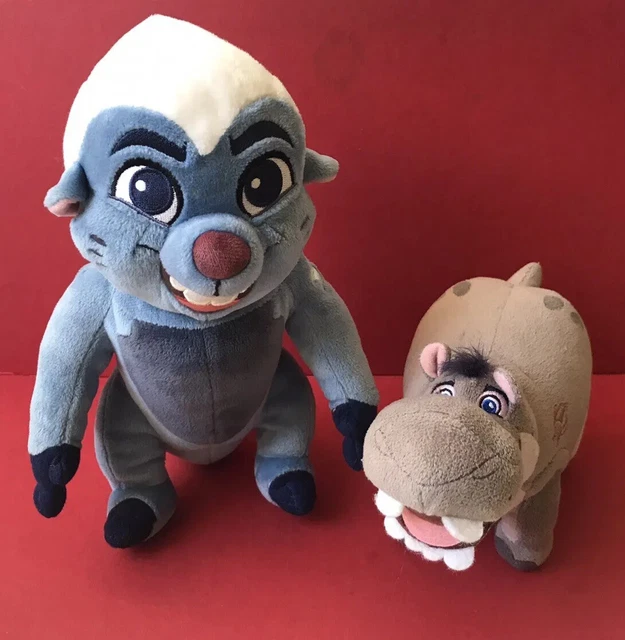 DISNEY LION GUARD Bunga the Honey Badger 9.5” & Beshte The Hippo 7 ...