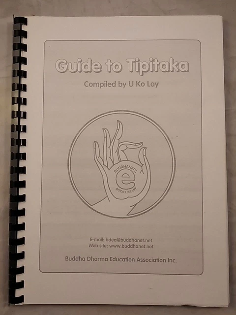 SKRIPT - GUIDE to Tipitaka. U Ko Lay: EUR 18,10 - PicClick IT