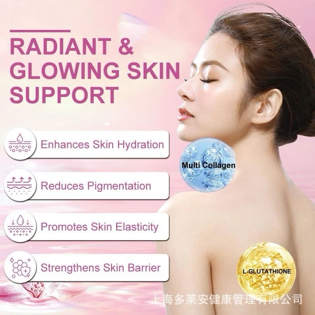 GLUTA GLOW SPARKLE Powder Multi Collagen Skin Light Powder Anti Aging ...