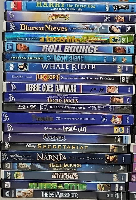 WHOLESALE LOT 100+ DVDs Kids & Family Children's Baby Pixar Disney Elmo ...