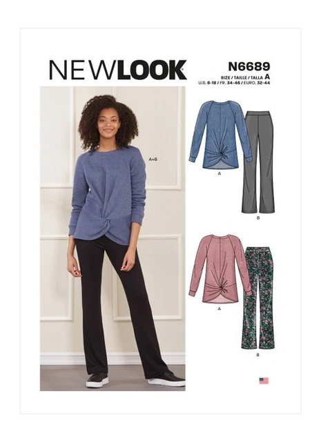 NEW LOOK 6689 Misses Plus Women Sewing Pattern Top, Pants 6-18 *10% OFF ...