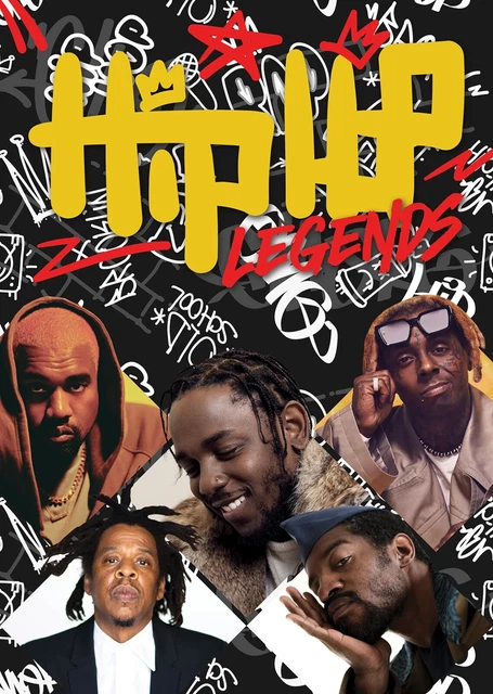 HIP HOP LEGENDS 2024 A3 Wall Calendar by Rebel Music : Rap Superstars £ ...