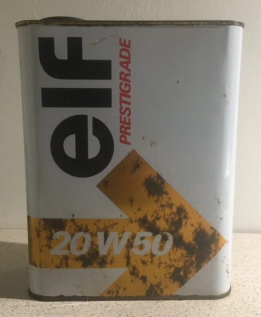ANCIEN BIDON ELF Prestigrade old oil can alter Ölkanister EUR 7,00 ...
