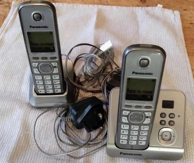 PANASONIC KX-TG6721E CORDLESS Telephone Base & Extension £0.99 ...