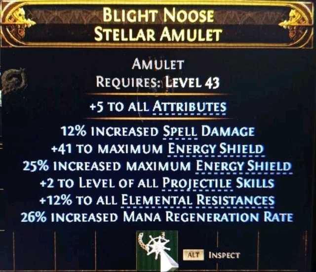 PATH OF EXILE 2 POE2 Stellar Amulet All Resi EUR 20,00 - PicClick DE