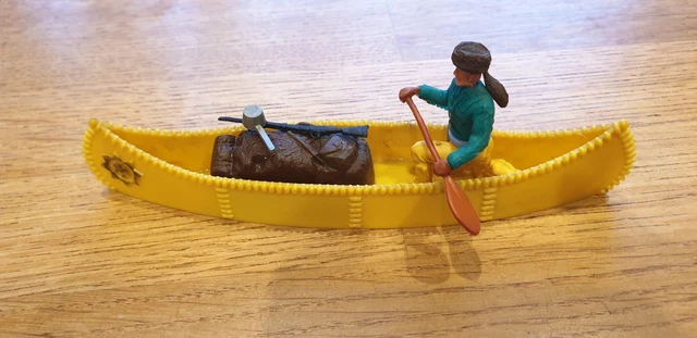 RARE TIMPO TRAPPER Canoe with stores - Wild West - 1970's £15.51 ...