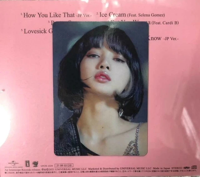 BLACKPINK ROSE THE Album JP Ver. Official Photocard 2 Special Edition ...