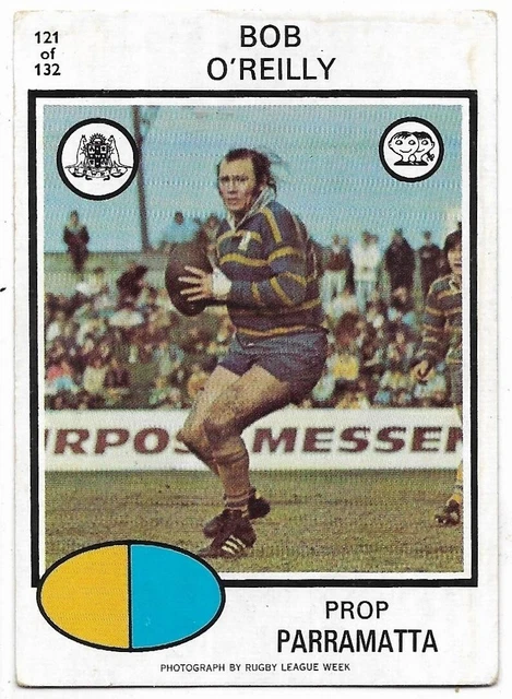 1975 NRL RUGBY League Scanlens (121) Bob O'REILLY Eels EUR 3,67 ...