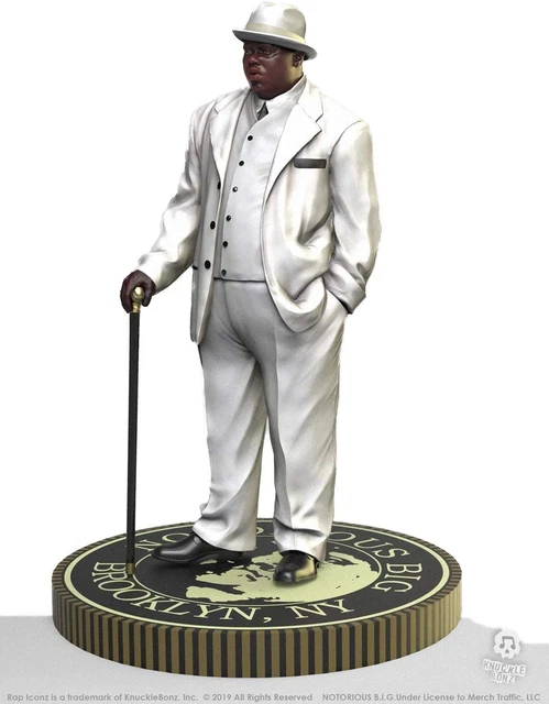 KNUCKLEBONZ THE NOTORIOUS B.I.G. Rap Iconz Statue Biggie Smalls 20 cm ...