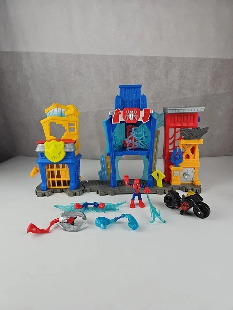 SPIDER-MAN IMAGINEXT FIGURA e Playset Giocattolo Fisher-Price Raro ...