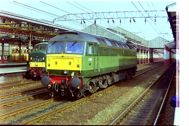 35MM RAILWAY COLOUR Negative Class 47 488 at Crewe £2.54 - PicClick UK
