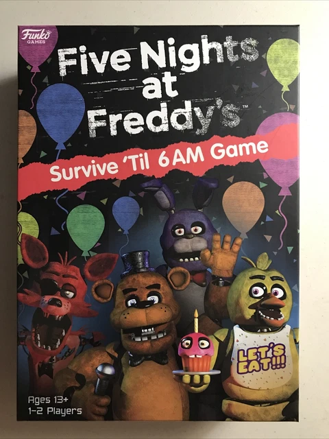 FIVE NIGHTS AT Freddy's Board Game SURVIVE 'TIL 6 AM FNAF Board game ...