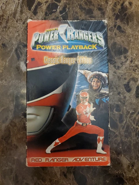 POWER RANGERS VHS Sabans Power Playback Classic Ranger Edition 1999 Red ...