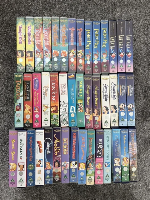 DISNEY VHS BUNDLE X 43. No Mould. All Sell Through Versions. Job Lot. £ ...
