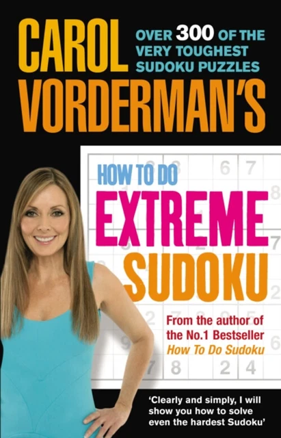 CAROL VORDERMAN HOW To Do Extreme Sudoku Livre de Poche Carol Vorder ...