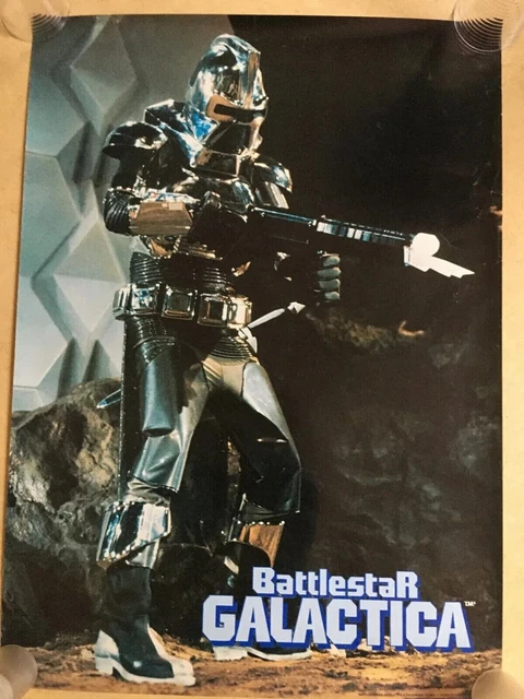 VINTAGE BATTLESTAR GALACTICA Cylon/Centurion Poster von 1978 EUR 35,00 ...