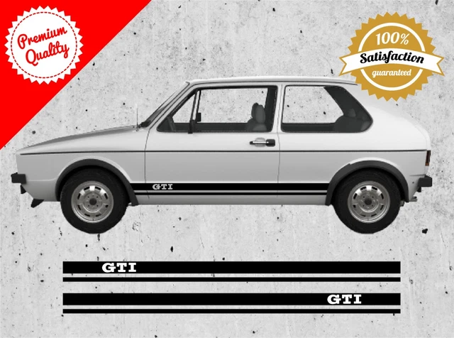 PEGATINAS STICKERS ADHESIVOS GTI Franjas laterales GOLF EUR 27,00 ...