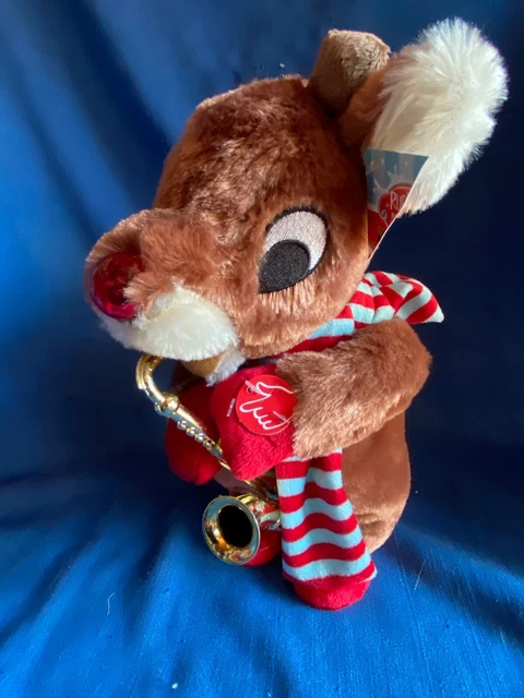 DAN DEE ANIMIERTES Musical Rudolph rotnasig Rentier tanzen Saxophon ...