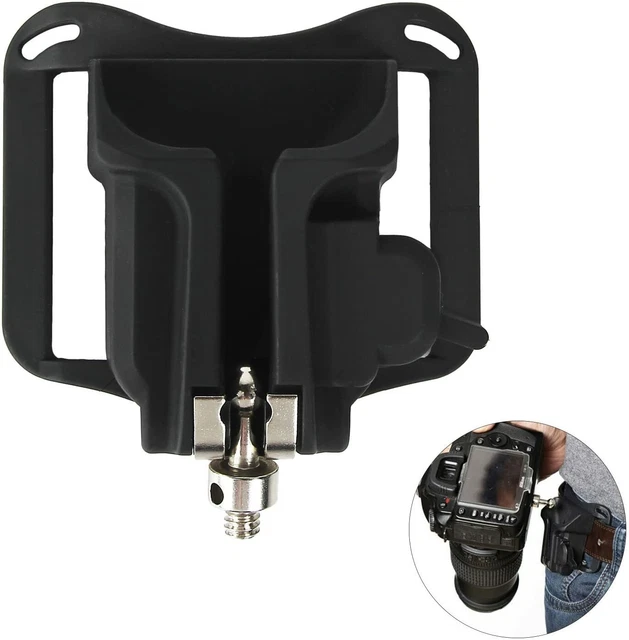 WAIST BELT BUCKLE Clip Camera DSLR QR Clips Loading Fast Holster Hanger ...
