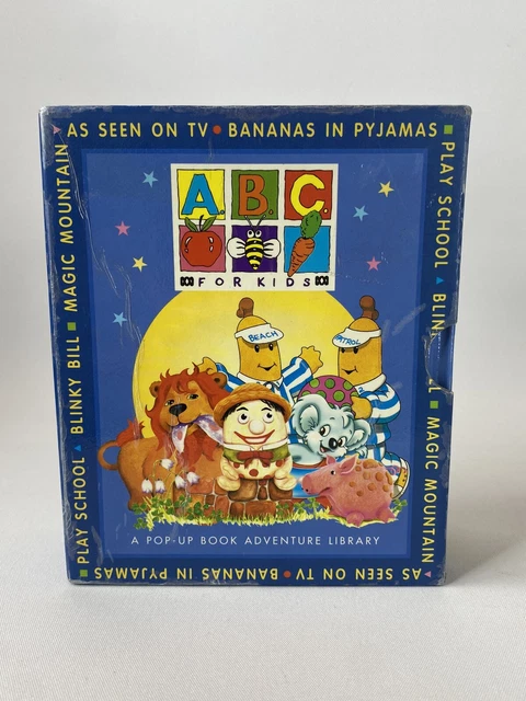 VINTAGE ABC FOR Kids - A Pop-Up Book Adventure Library - 4 Books - 2000 ...