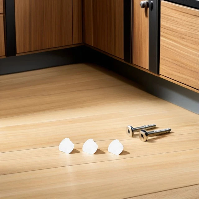 100 PCS SNAP Lock Screw Cover Plastic Hole Plugs Door Knockout Locking ...