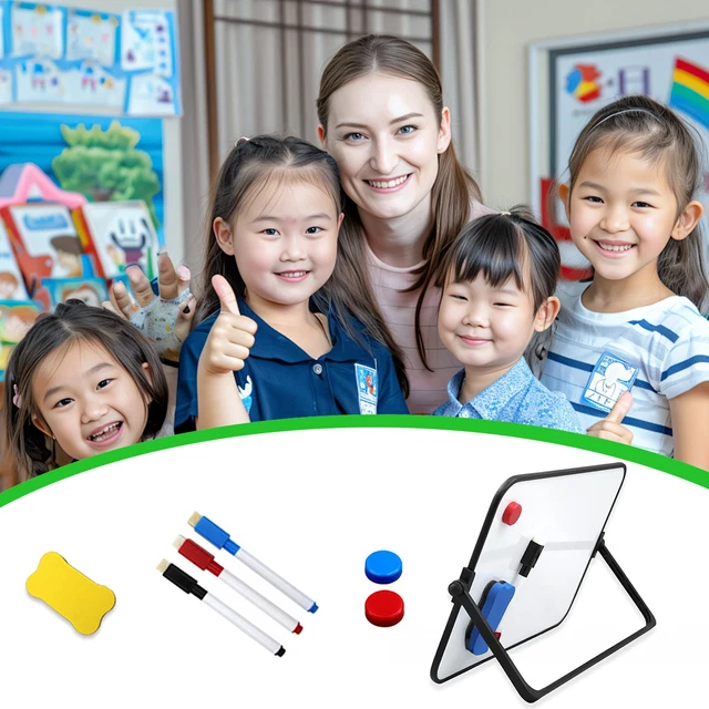 WHITEBOARD WHITEBOARD WITH Markers Eraser Erase Board with Stand for ...